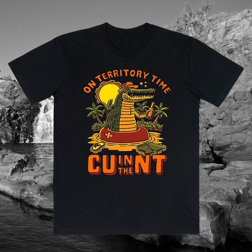 On Territory Time Tee Black – NT Unofficial