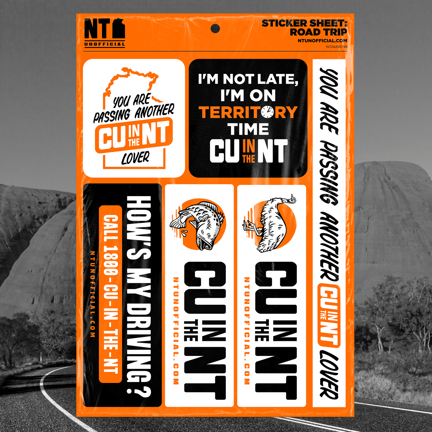 Road Trip Sticker Sheet – NT Unofficial